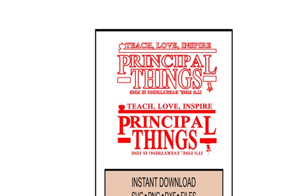 SVG Principal Things Cricut Instant Download Teacher - Etsy