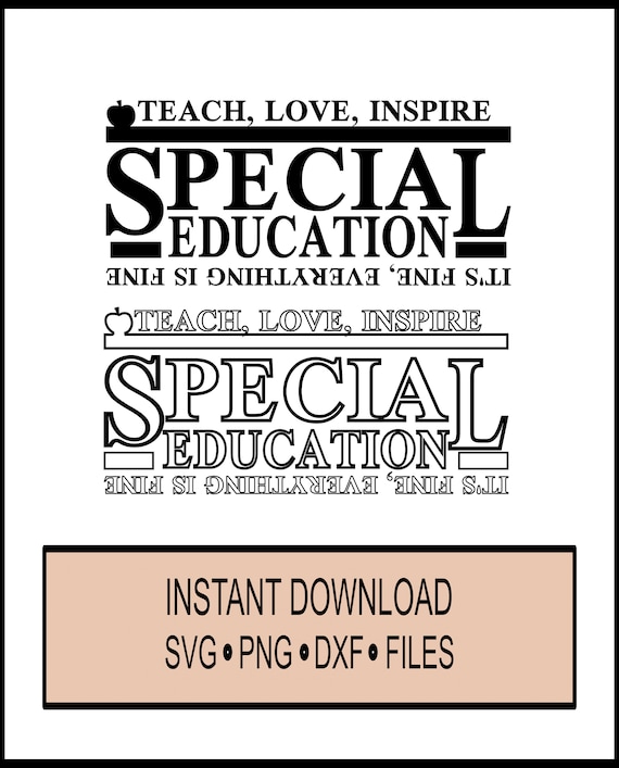 SVG special Education Things Cricut Instant Download - Etsy