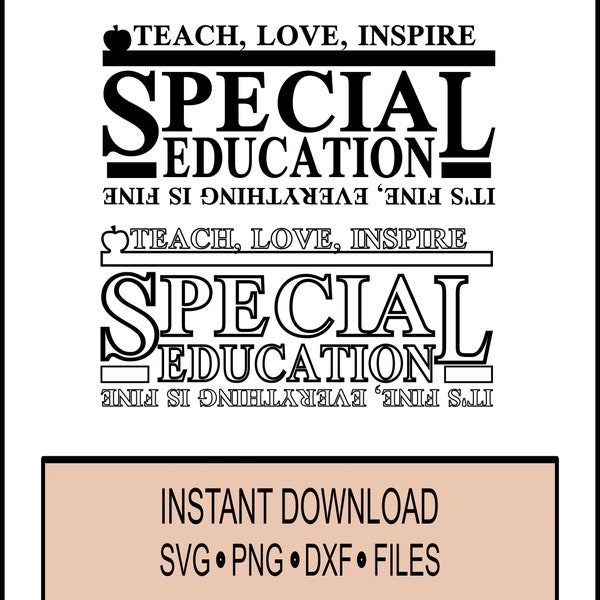 Svg Files for Cricut Special Education Teacher - Etsy