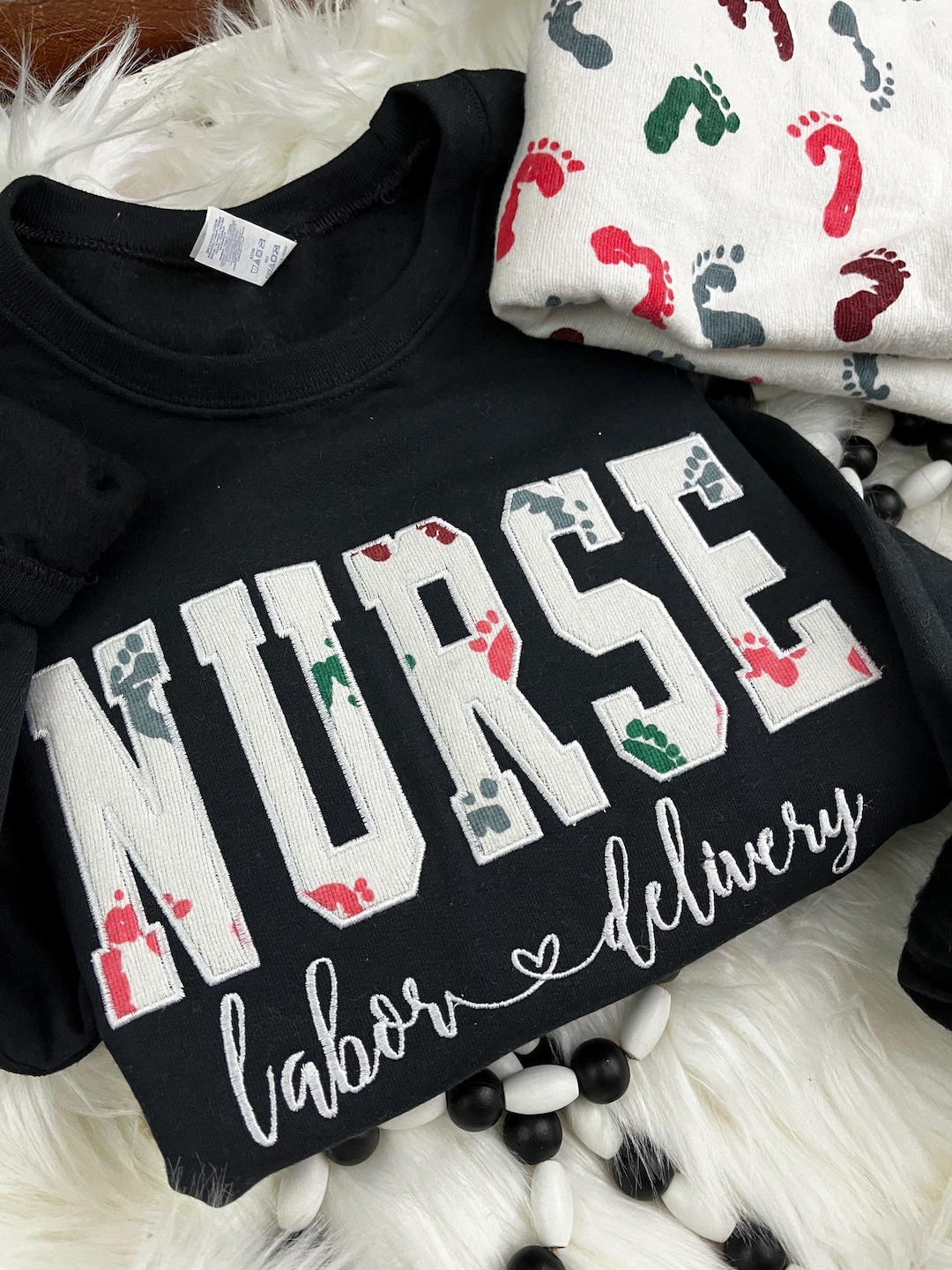 Nurse Sweatshirt From Baby Hospital Swaddle Blanket- RN Labor Delivery ...