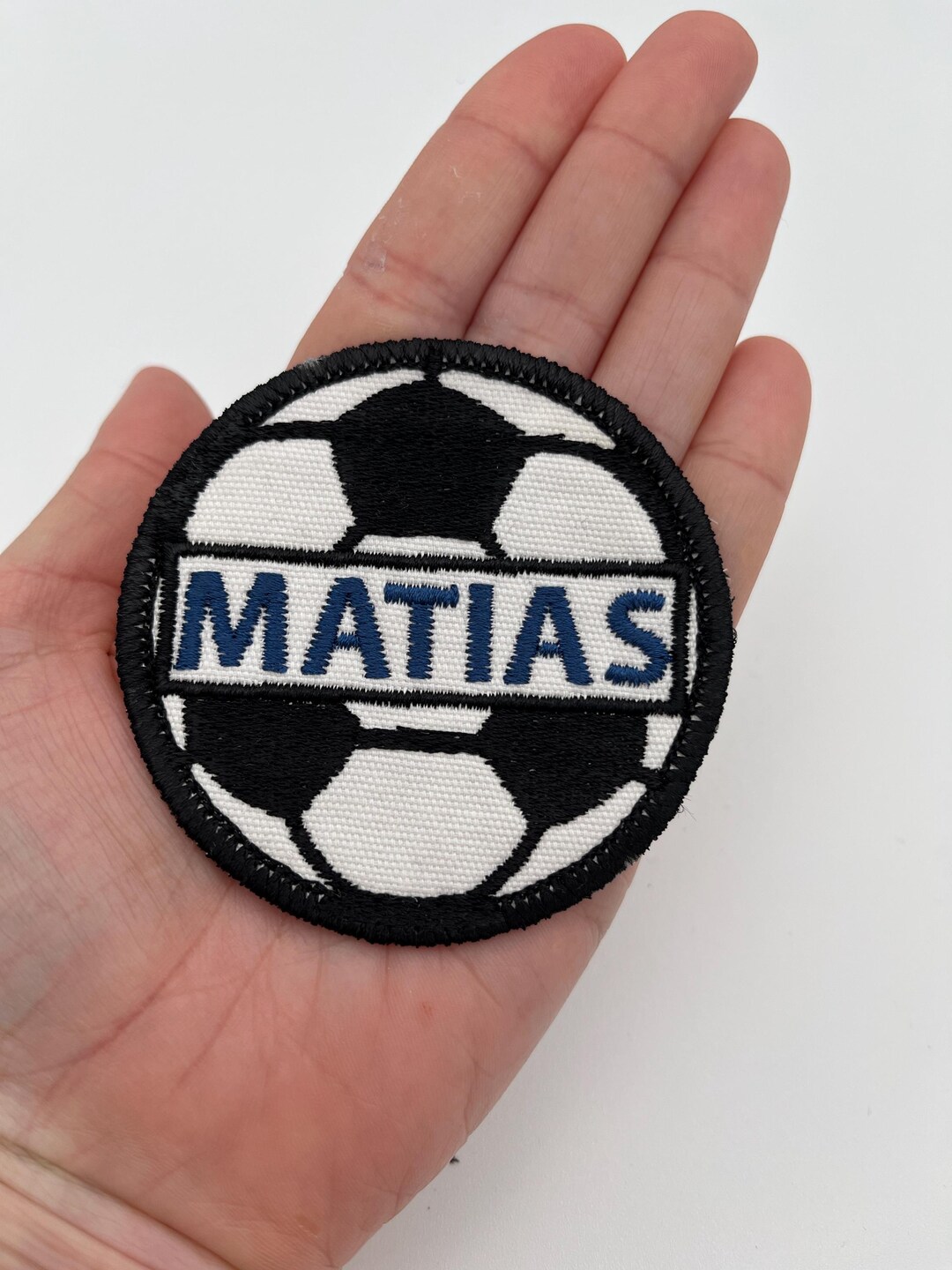 Custom Soccer Name Patch Iron on - Personalized Embroidered Badge for ...