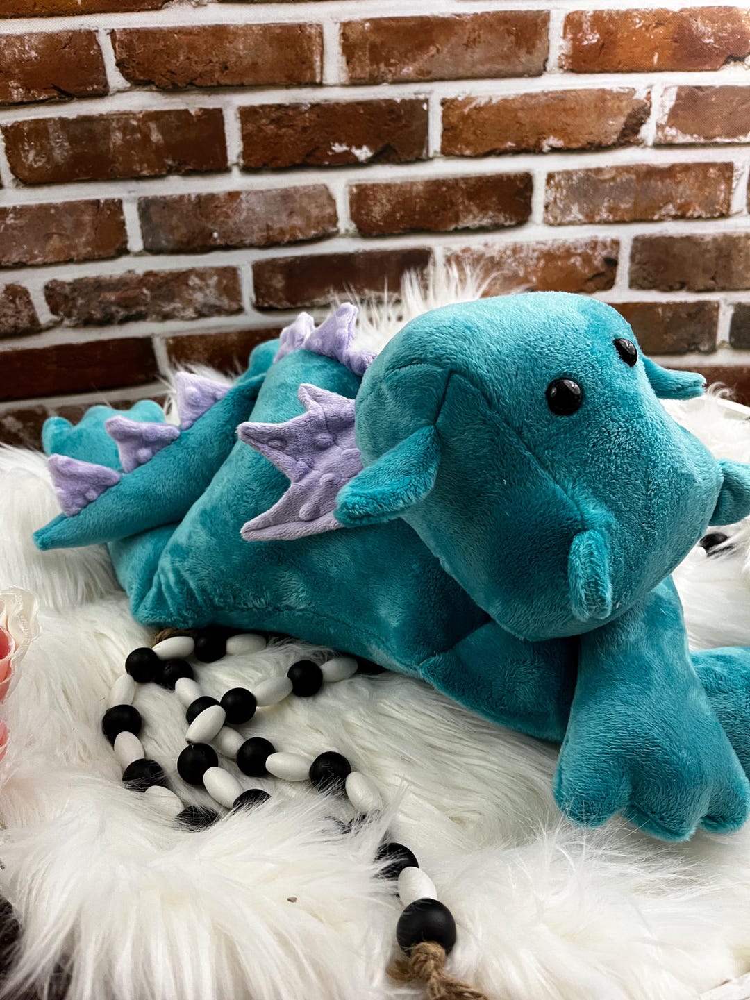 2lbs -15lbs Weighted Dragon or Dinosaur Stuffed Minky Plush Animal Lap ...