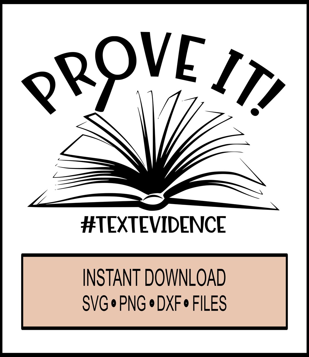 SVG - Prove It - Cricut Instant Download - Teacher - Dictionary ...