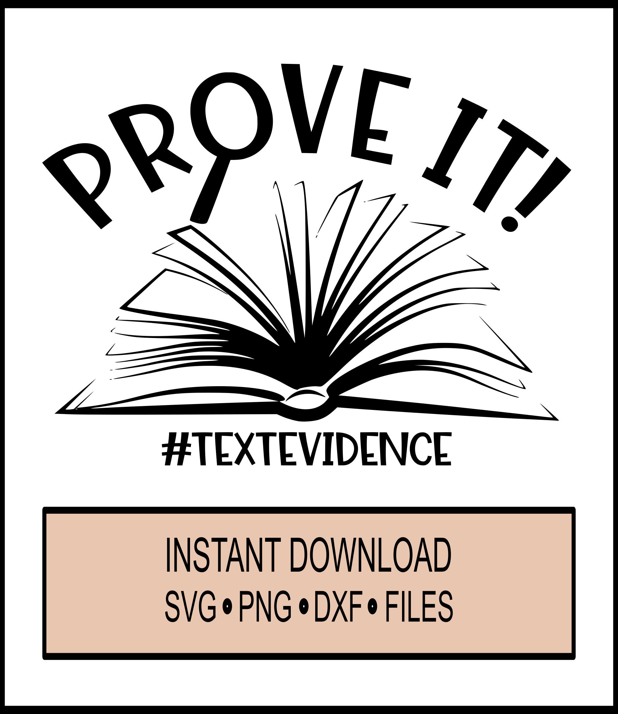 SVG - Prove It - Cricut Instant Download - Teacher - Dictionary ...