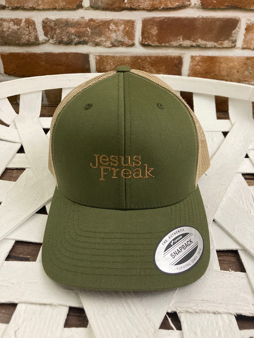 Jesus Freak - Christian Scripture Hat Pigment Dyed Dad - Embroidered ...
