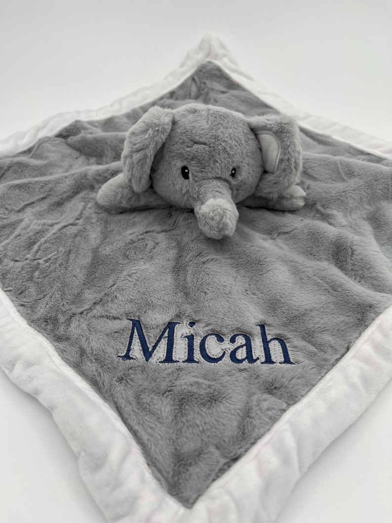 Embroidered Baby Lovie Lovey Security Blanket Fox, Bunny, Elephant ...