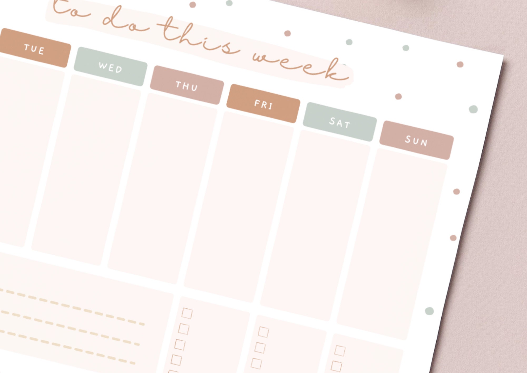 Weekly to Do List Printable Planner Print at Home Weekly Schedule ...