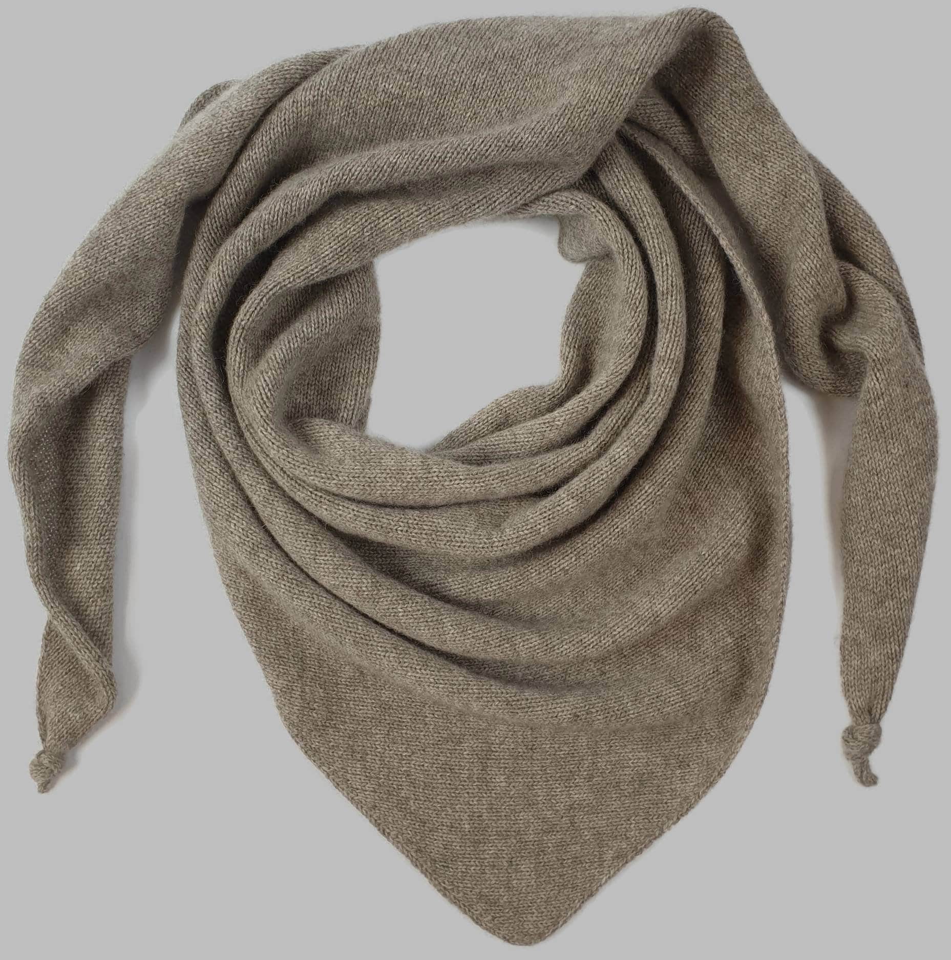 Yak Wool Scarf, Mongolian Undyed Yak Down Shawl, Gray Warm Knitted ...