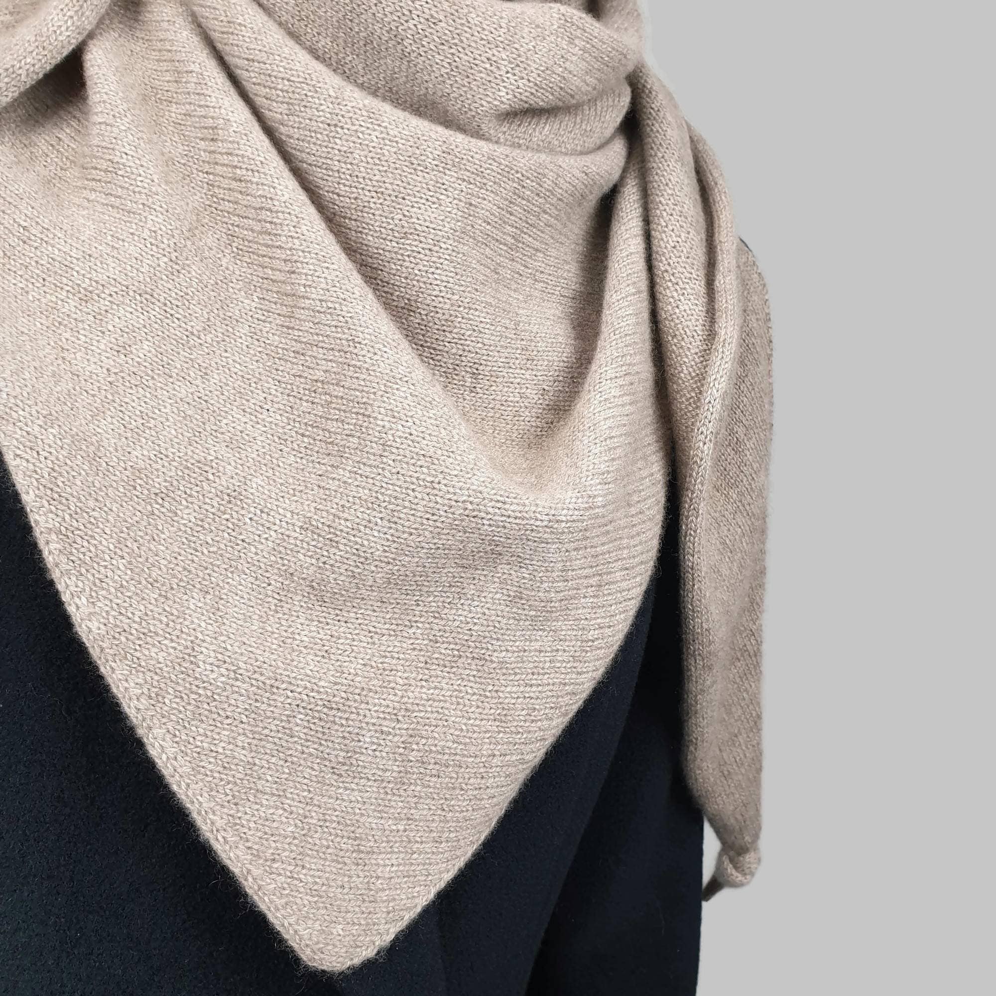 Cashmere Triangle Scarf, Cashmere Winter Shawl - Etsy