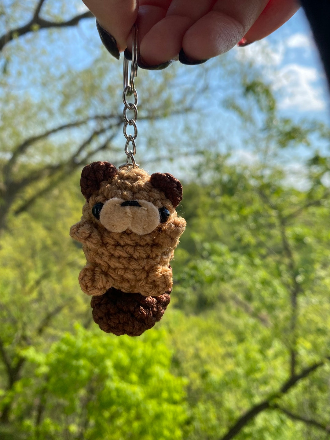 Crochet Beaver, Crochet Beaver Keychain, Beaver Toy, Amigurumi Keychain ...