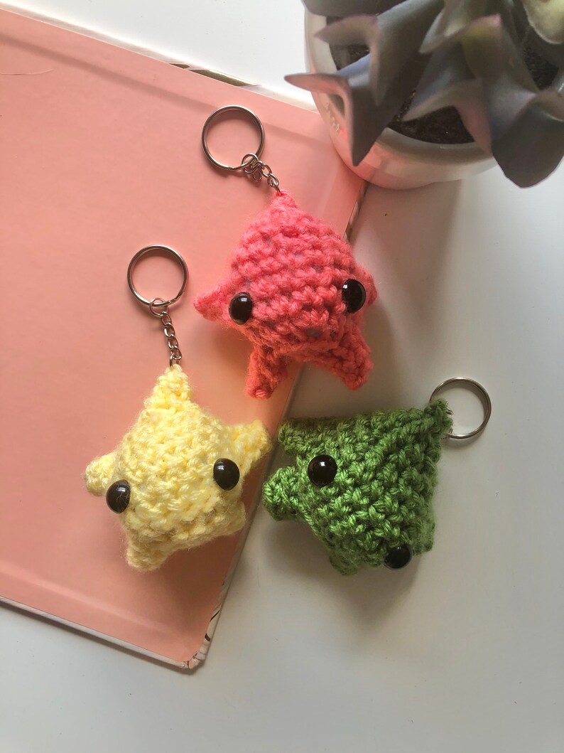 Muli-coloured Cute Crochet Luma Keychain Stuffed Animal Plush - Etsy Canada