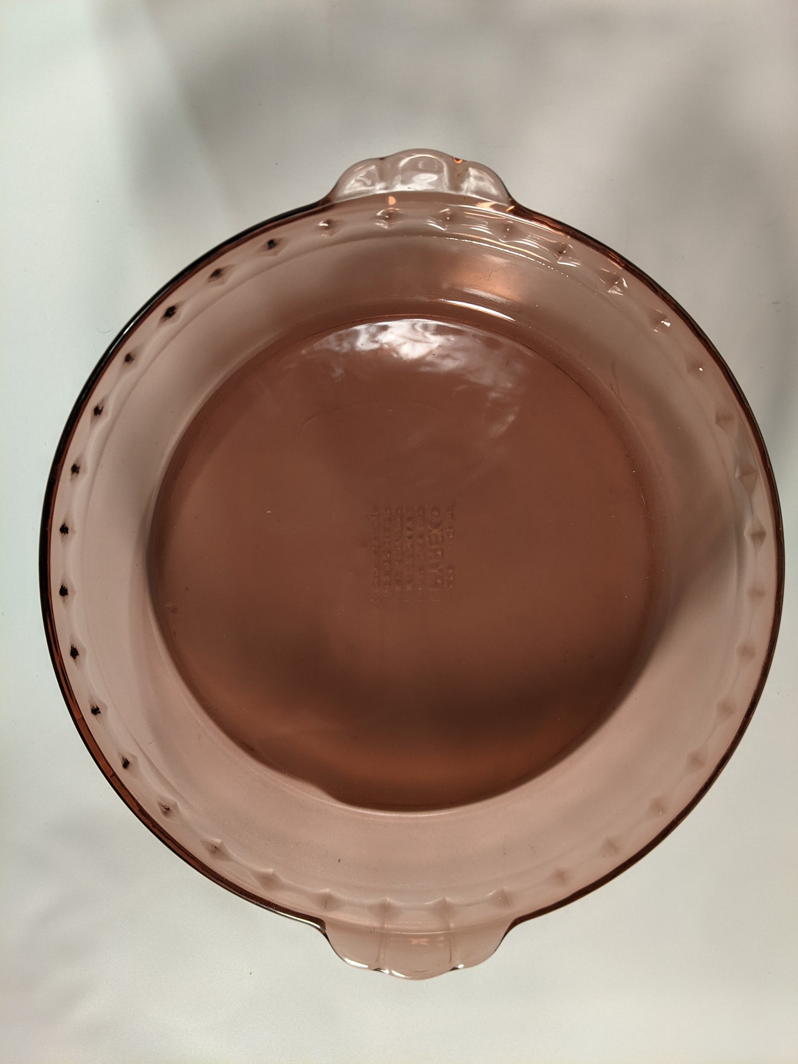 Pyrex Cranberry Glass Scalloped Pie Plate Dish 9.5 Vintage Lot 464 - Etsy