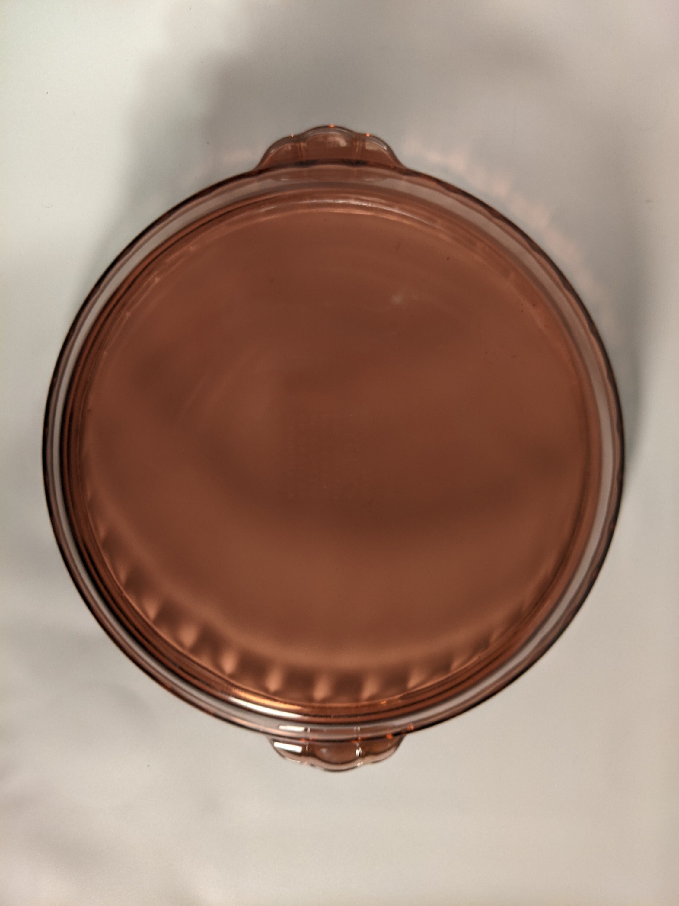 Pyrex Cranberry Glass Scalloped Pie Plate Dish 9.5 Vintage Lot 464 - Etsy