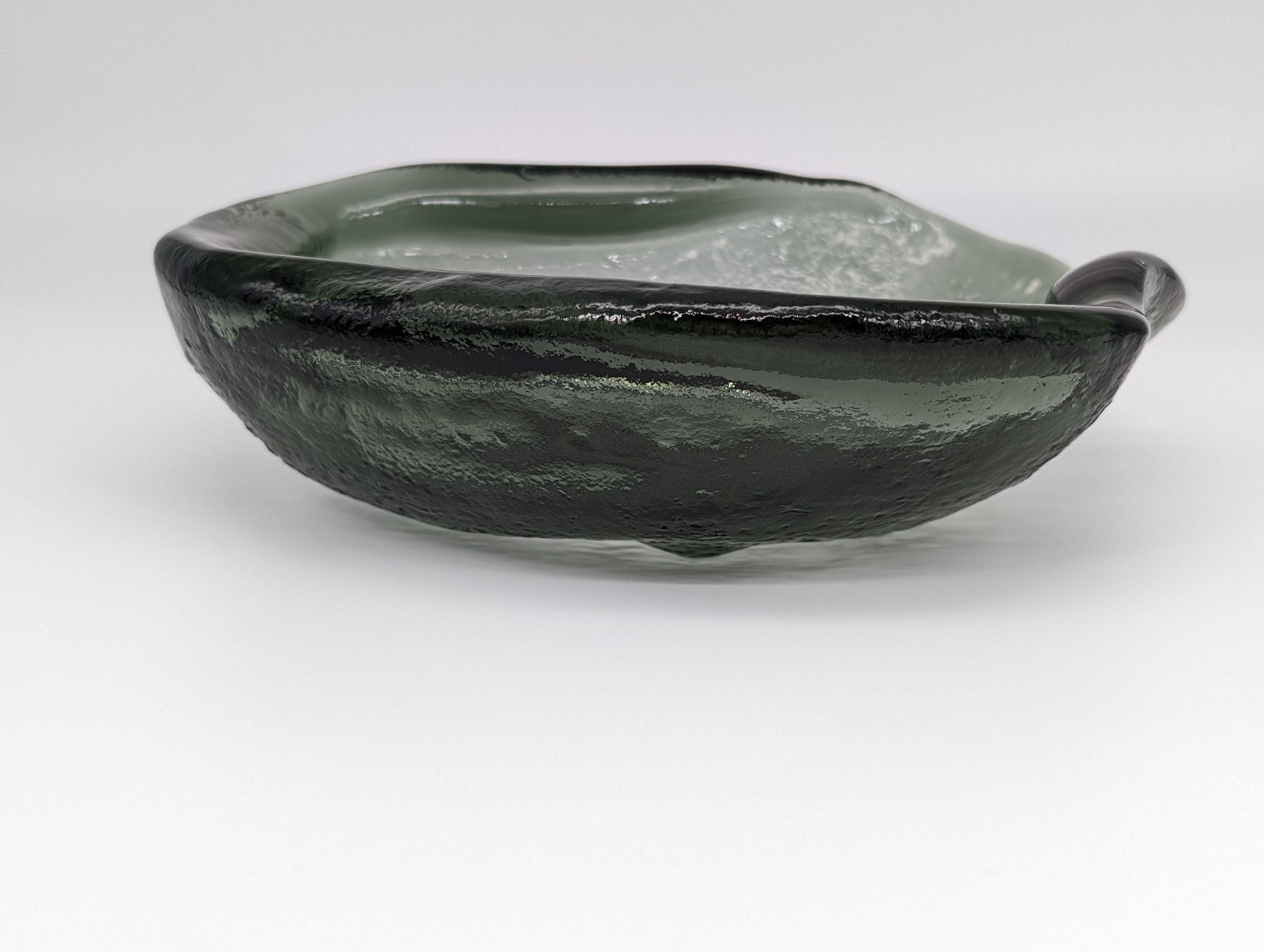 Vintage Blenko Charcoal Freeform Art Glass Bowl Lot 1297 - Etsy