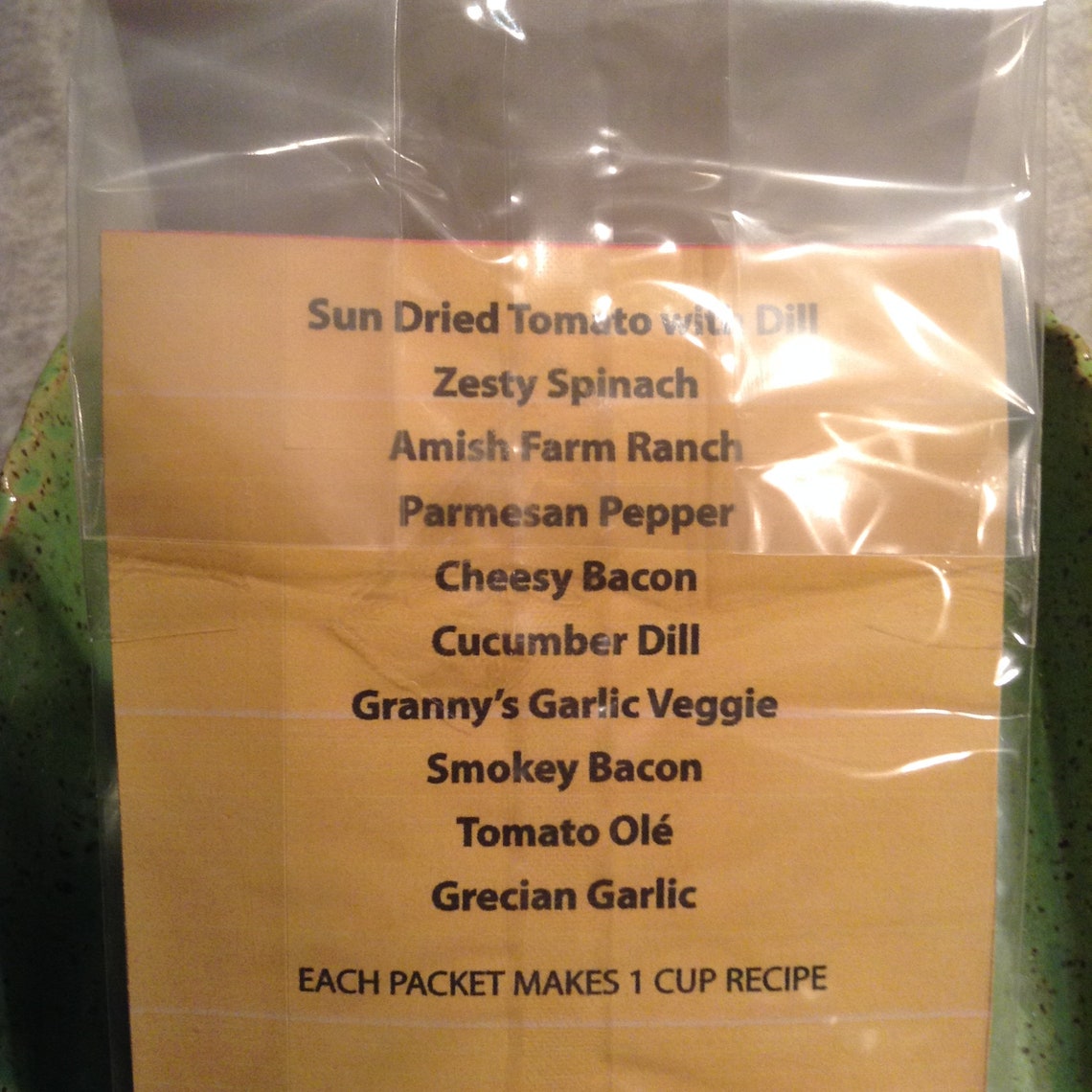 Dip Mix Collection Sampler Pack. 10 Flavor & 1 Cup Recipe in Each Pack ...