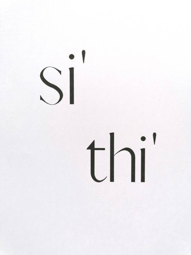 Si' Thi' Unframed Print Home Decor Yorkshire Print Si Thi Gift ...