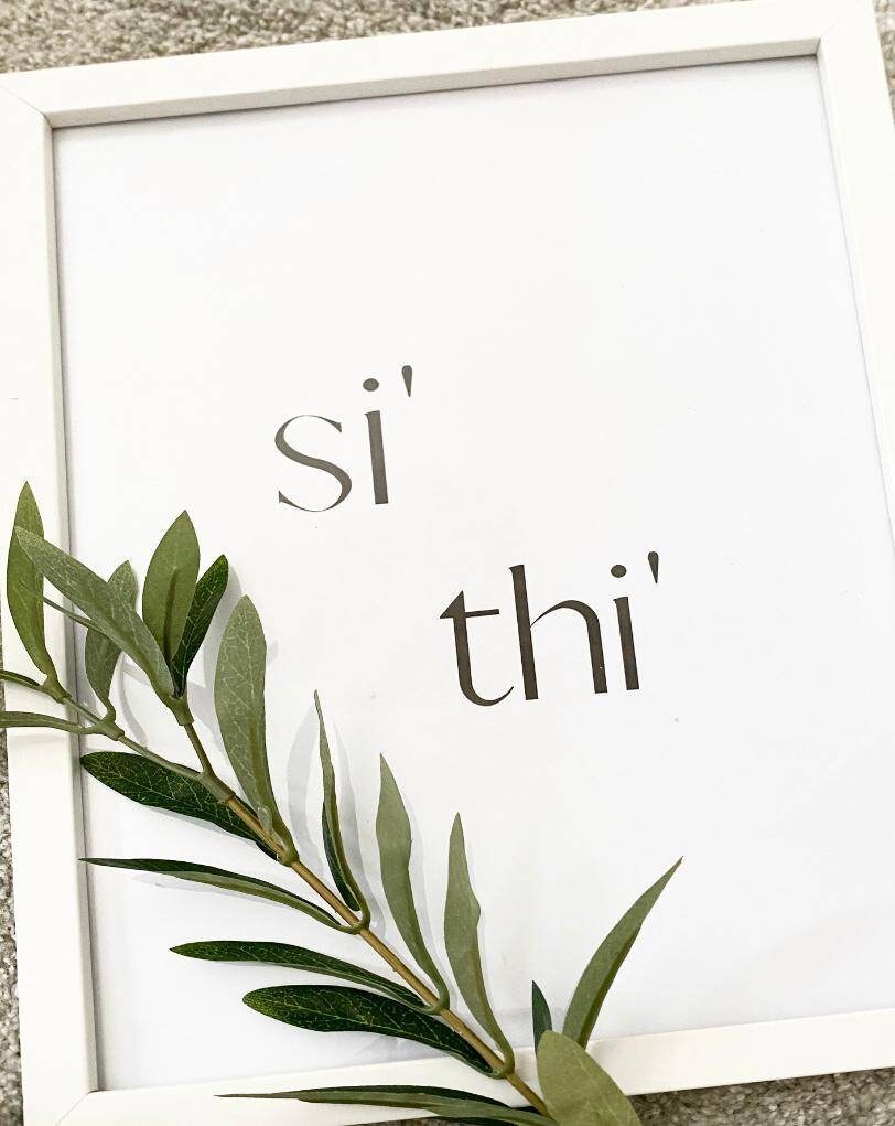 Si' Thi' Unframed Print Home Decor Yorkshire Print Si Thi Gift ...