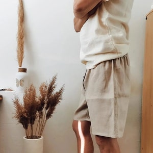 Mens Linen Boxer Shorts 100 % Pure Softened Linen Boxers for Man, Men ...
