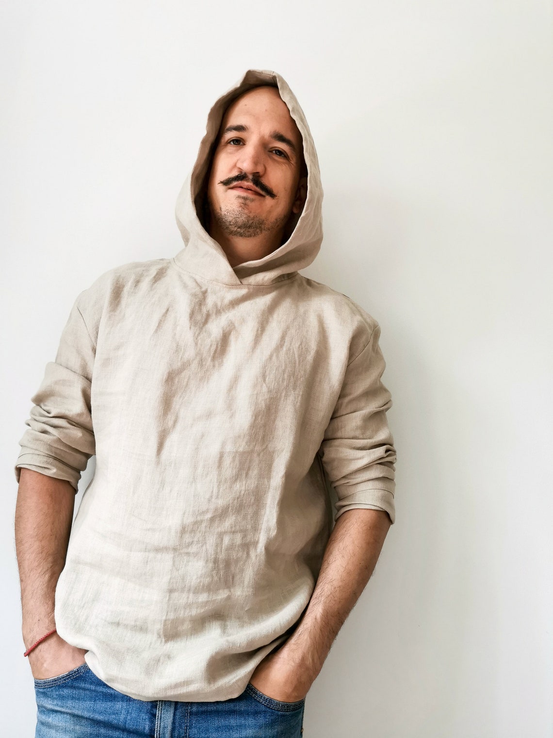 40 Colors to Choose 100 % Pure Softened Linen Hoodie Linen | Etsy