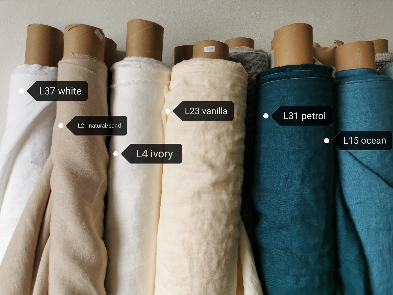 BEST PRICE pure linen 40 colors European Linen 100% natural | Etsy