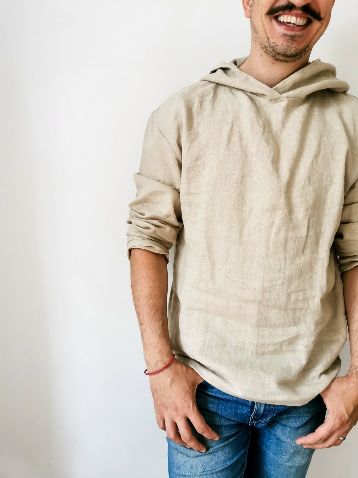 40 Colors to Choose 100 % Pure Softened Linen Hoodie Linen | Etsy