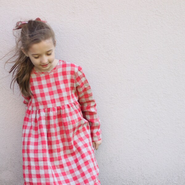 Red Checkered Dress - Etsy