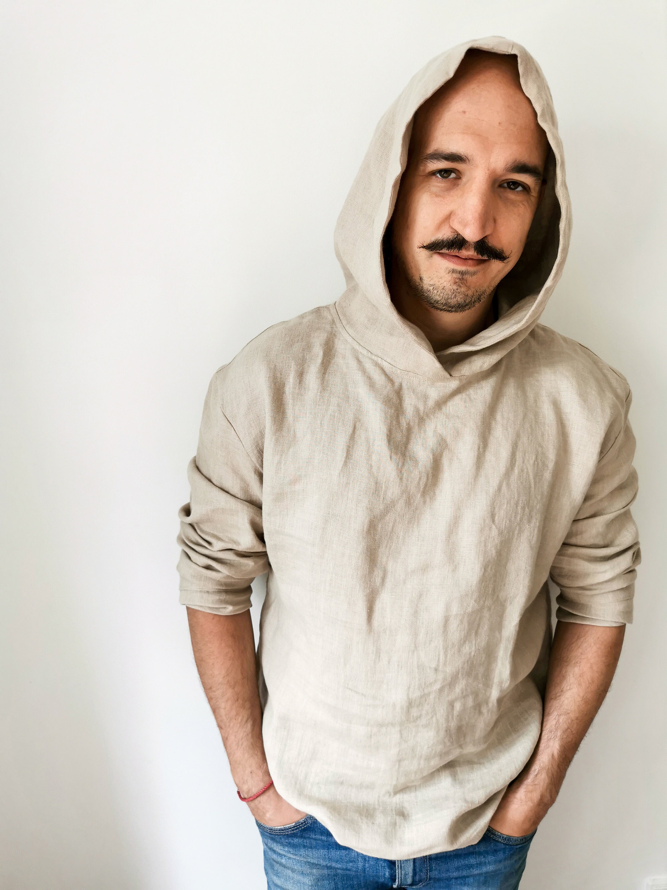 40 Colors to Choose 100 % Pure Softened Linen Hoodie Linen | Etsy