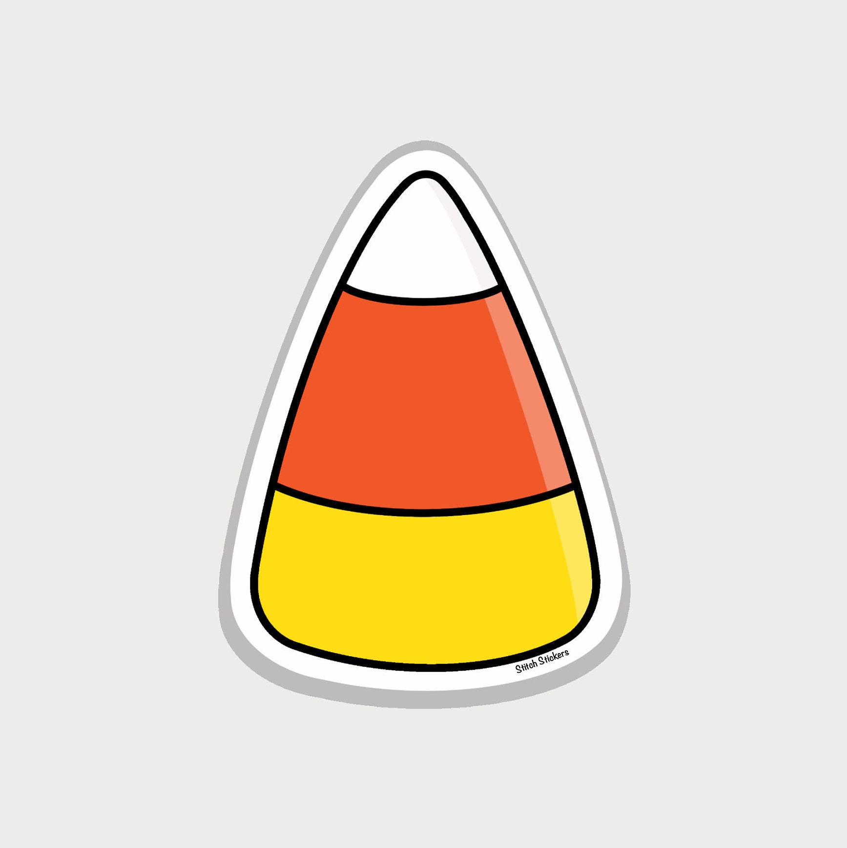 Candy Corn Sticker Candy Sticker Halloween Candy Sticker | Etsy