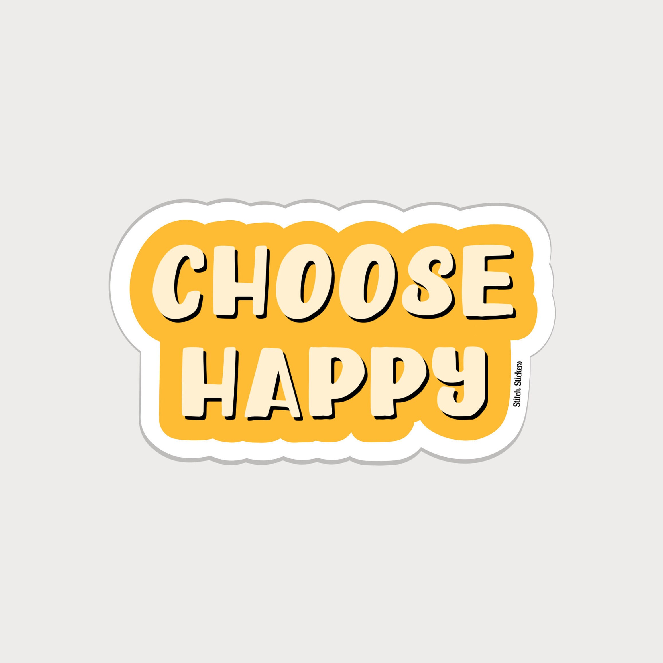 Choose Happy Sticker Happiness Sticker Self Love Sticker | Etsy Australia