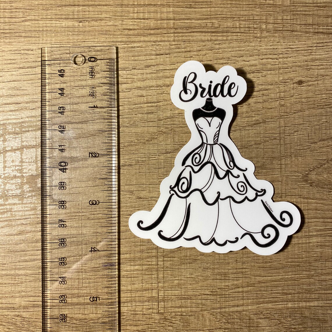 Bride Sticker Wedding Dress Sticker Bride Wedding Sticker | Etsy