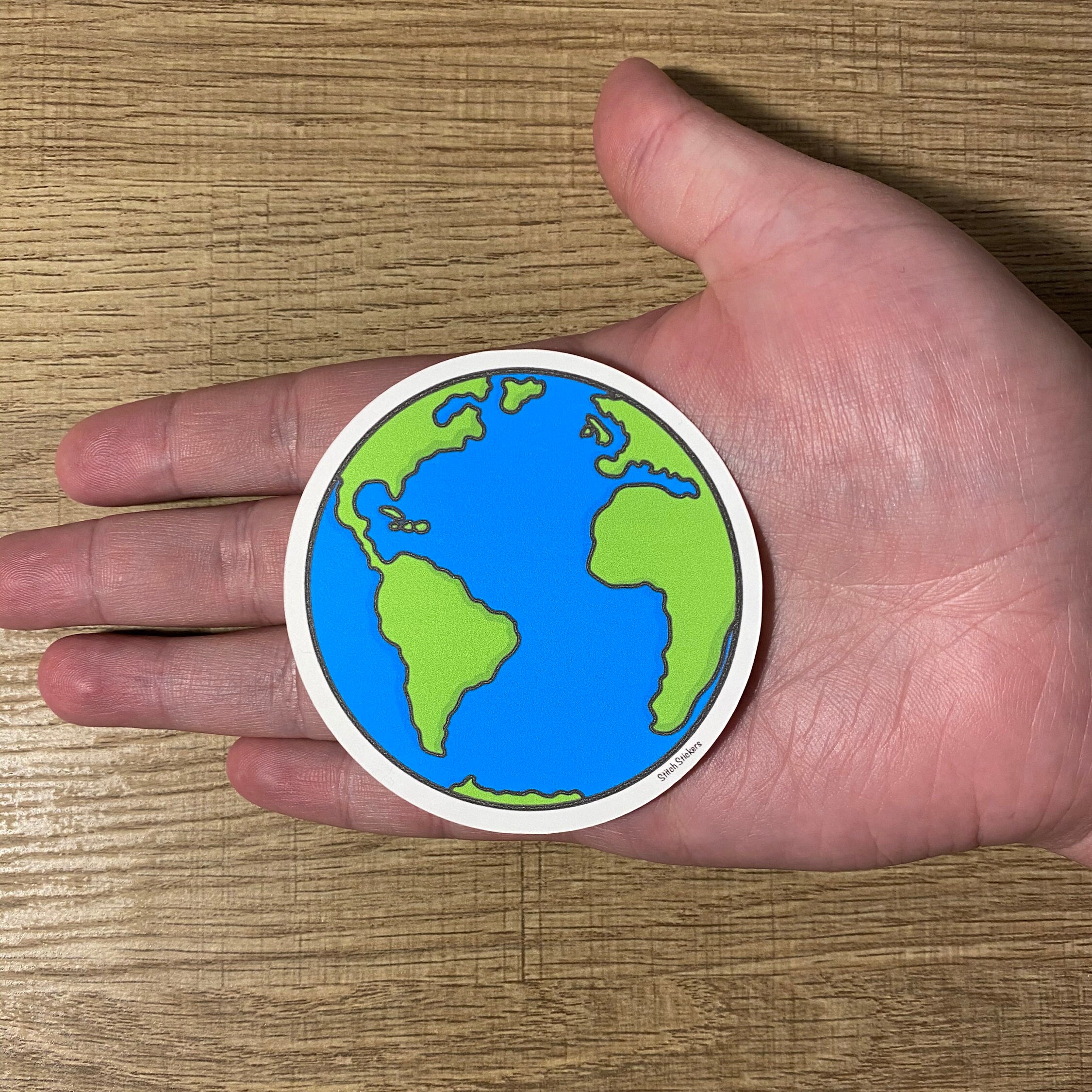 Earth Sticker Earth Laptop Sticker Planet Sticker | Etsy