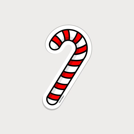 Stickers, Labels & Tags Paper Candy cane Sticker Paper & Party Supplies ...