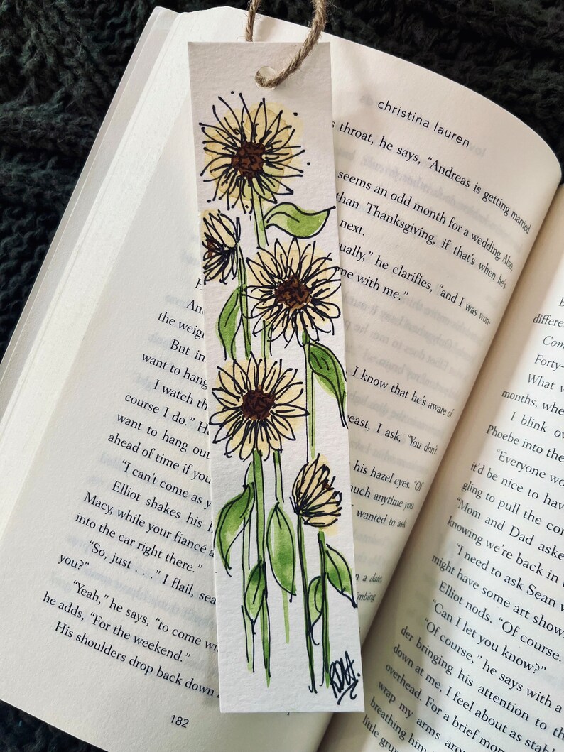 Hand Painted Watercolour Bookmarks - Etsy