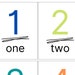 Number Flashcards (1-50) - Printable - Etsy