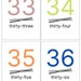 Number Flashcards (1-50) - Printable - Etsy