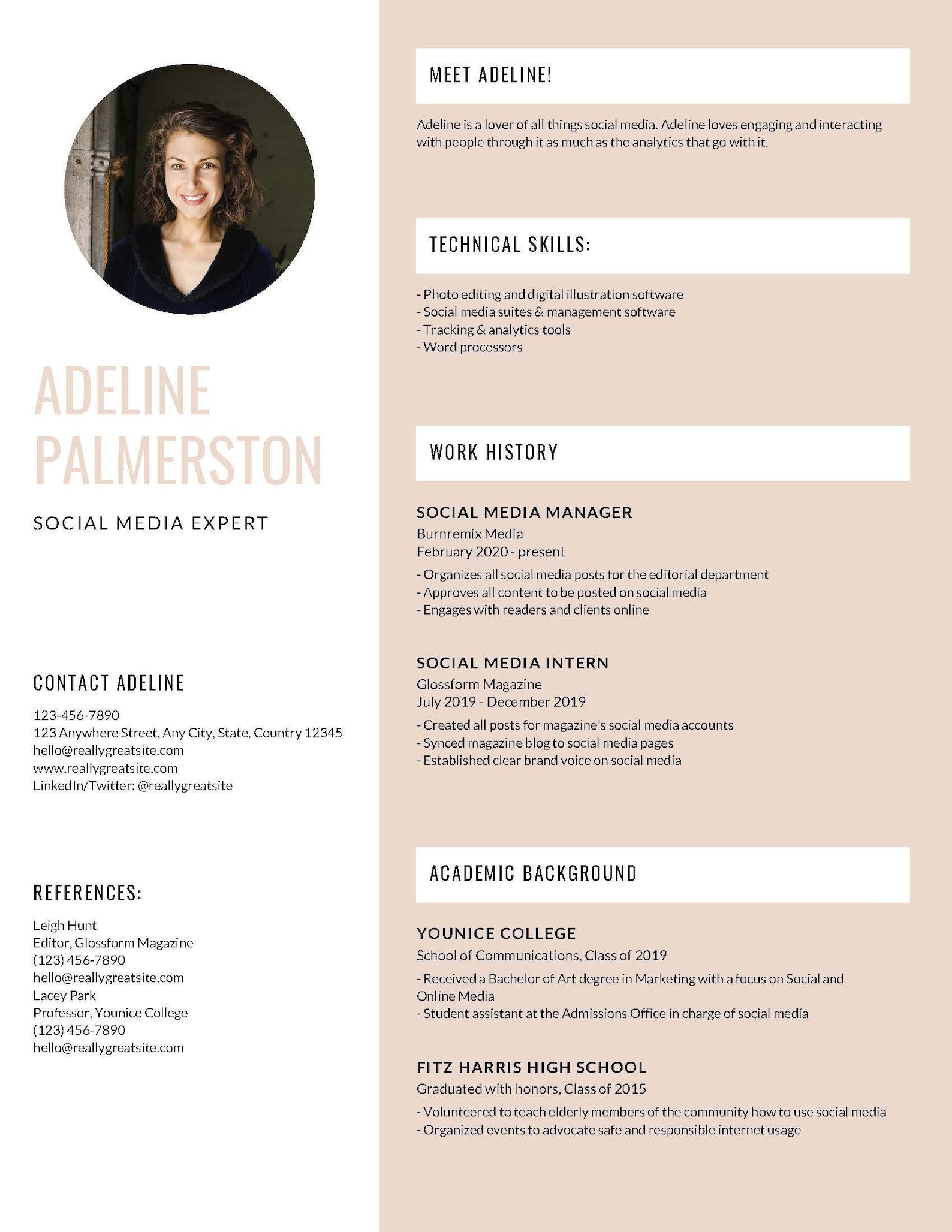 Resume Template - Etsy