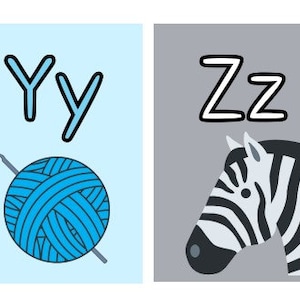 Alphabet Flashcards - Etsy