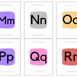 Letter Flashcards Printable - Etsy