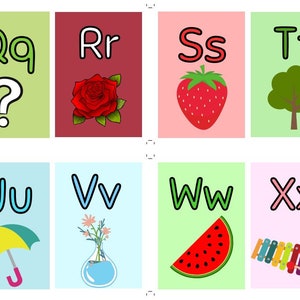 Alphabet Flashcards - Etsy