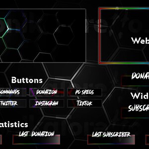 ANIMATED Twitch Overlay Stream Package RGB Twitch Overlay Stream Package ANIMATED Twitch ...