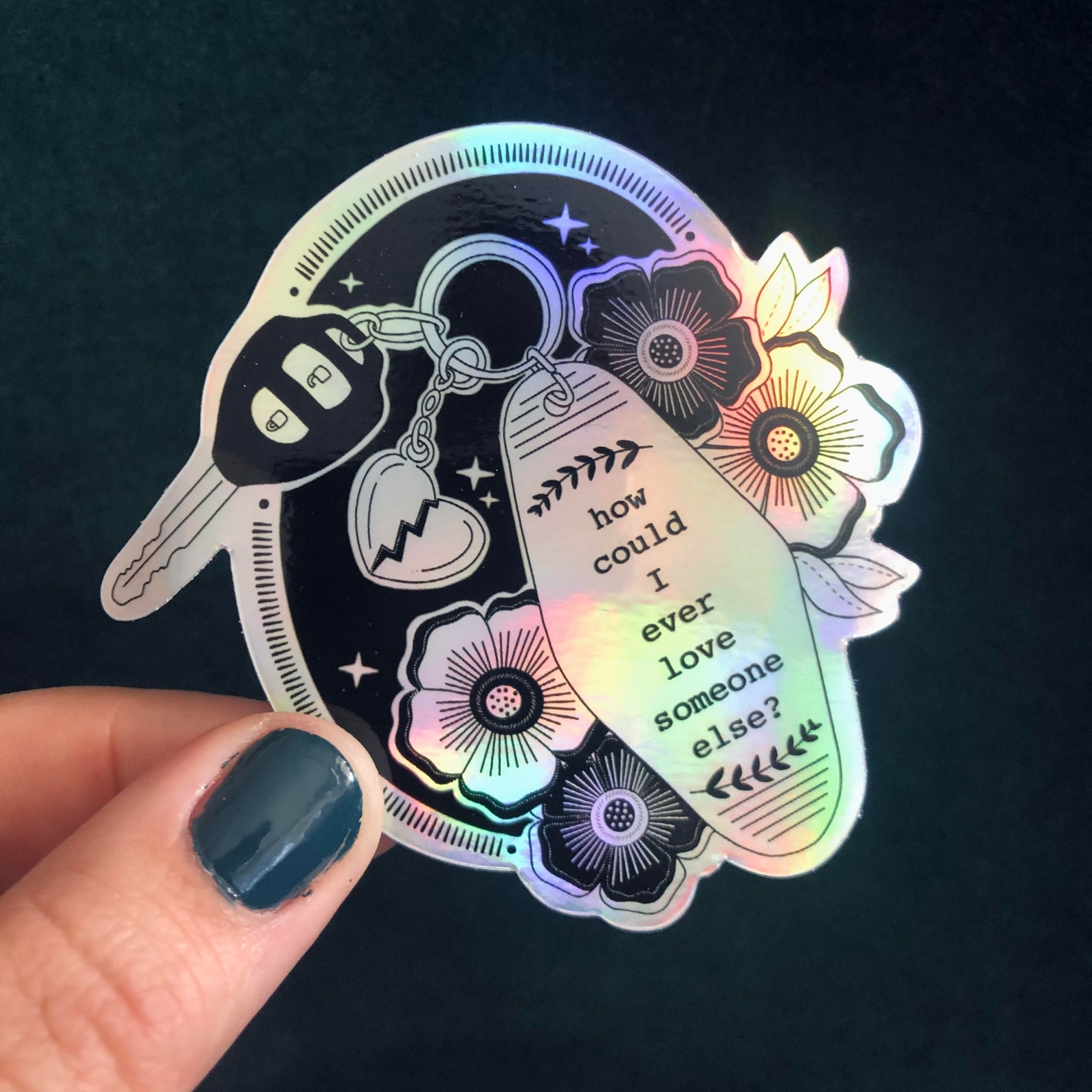 Drivers License Holographic Vinyl Sticker - Etsy