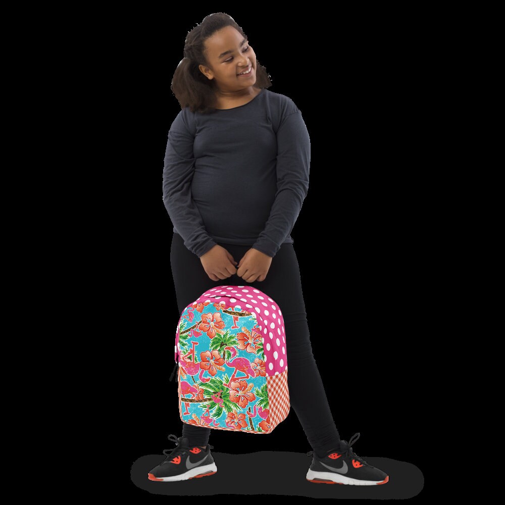 Backpack Preppy Pink Flamingo Easy Carry on Back-to-school for College ...