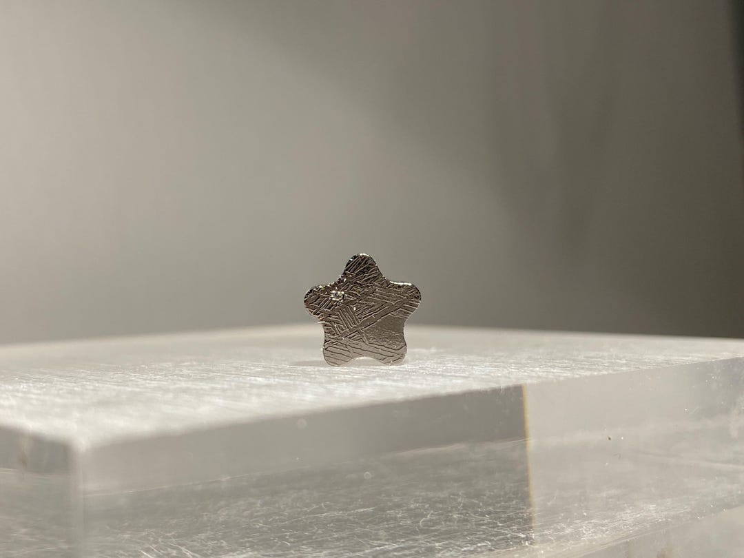 1.9g | 9mm | Very Rare + Small Natural Muonionalusta Meteorite Rose ...