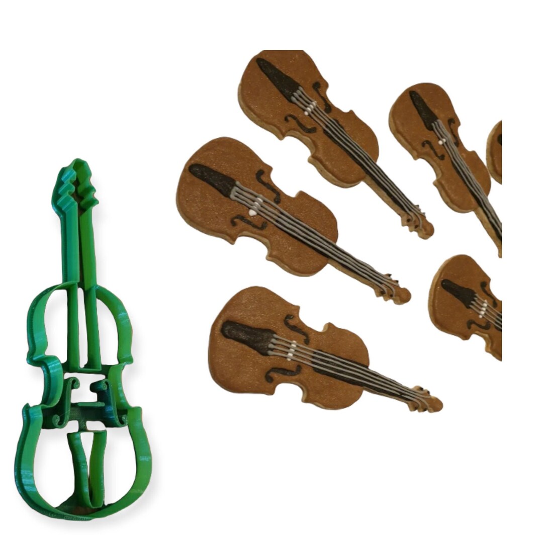 Violin Instrument 3 Inch Cookie Cutter 1 Piece Available in Multiple ...