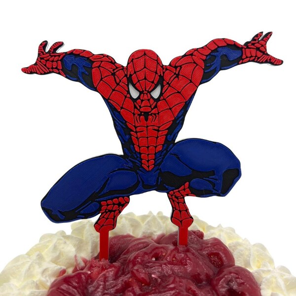 Spiderman Cake Topper 3 Svg - Etsy