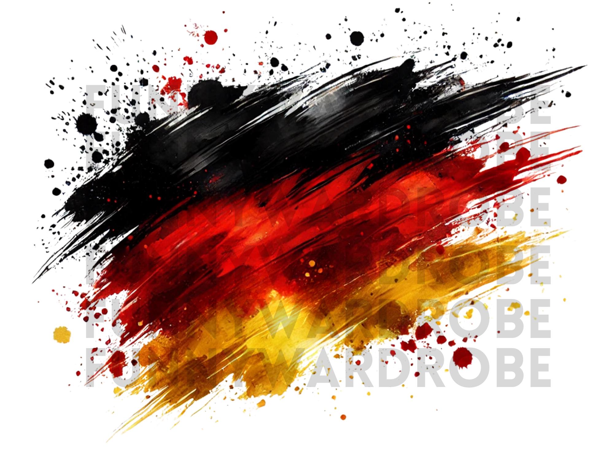 Germany Flag Watercolor Effect PNG SVG JPG Digital Clipart Clip Art ...