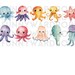 Watercolour Cute Baby Sea Creatures Clipart Bundle - Under the Sea ...