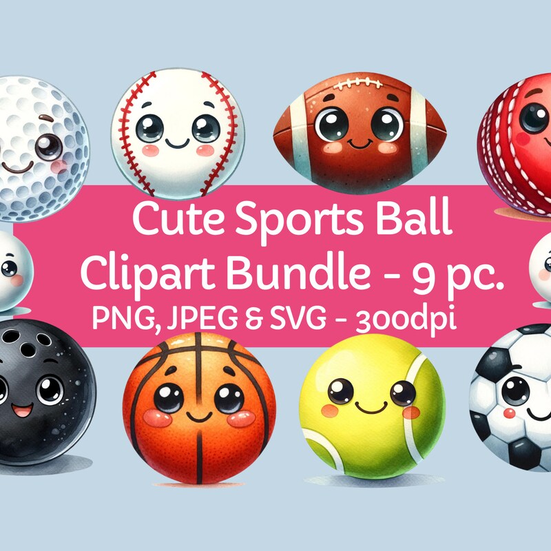 Sports Balls Svg - Etsy