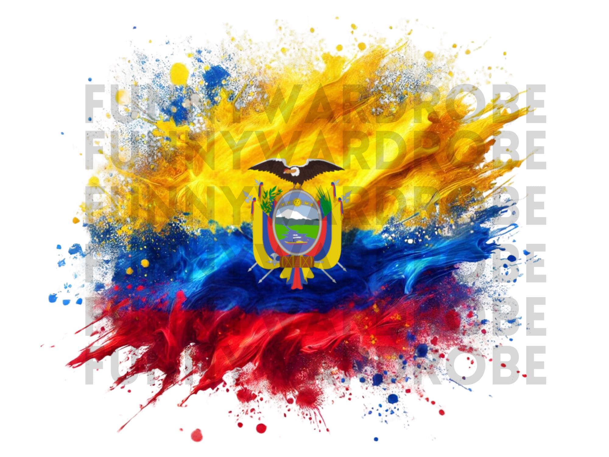 Ecuador Flag Watercolor Clipart: PNG SVG JPG (digital Download) - Etsy