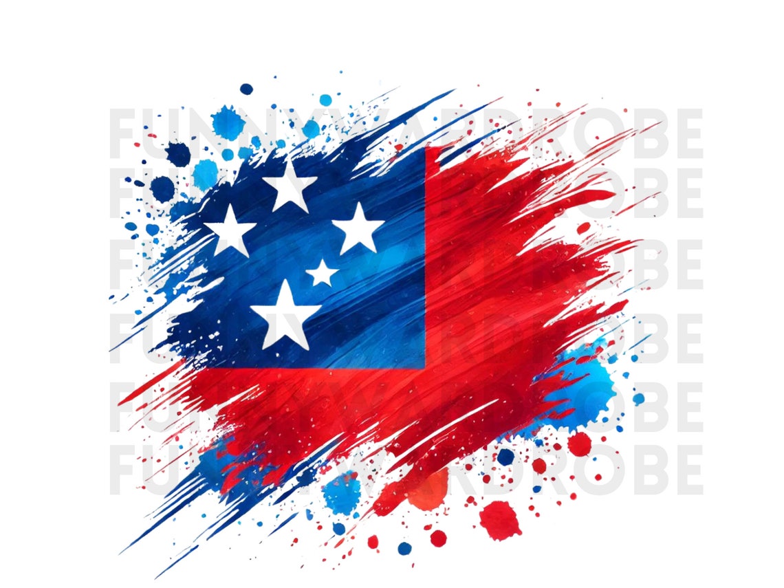 Samoa Flag Watercolor Clipart: PNG SVG JPG (digital Download) - Etsy